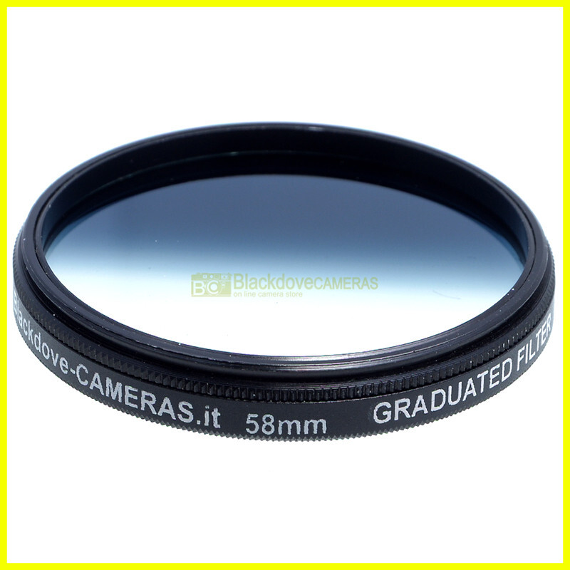 58mm. Filter Sloping Blue Dark Blackdove Graduated Dark Blue Filter ...