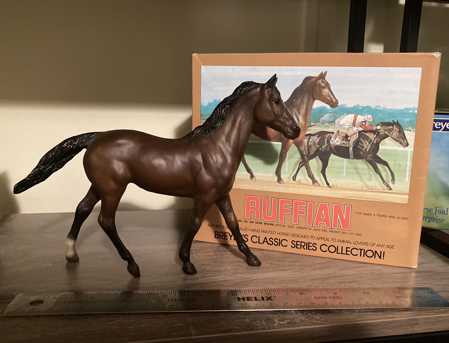 Breyer Horse Classic Racehorse Ruffian with Brown Box No 606 | eBay