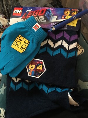 Lego The Movie Lego Boys Hat Glove And Scarf Set New | eBay