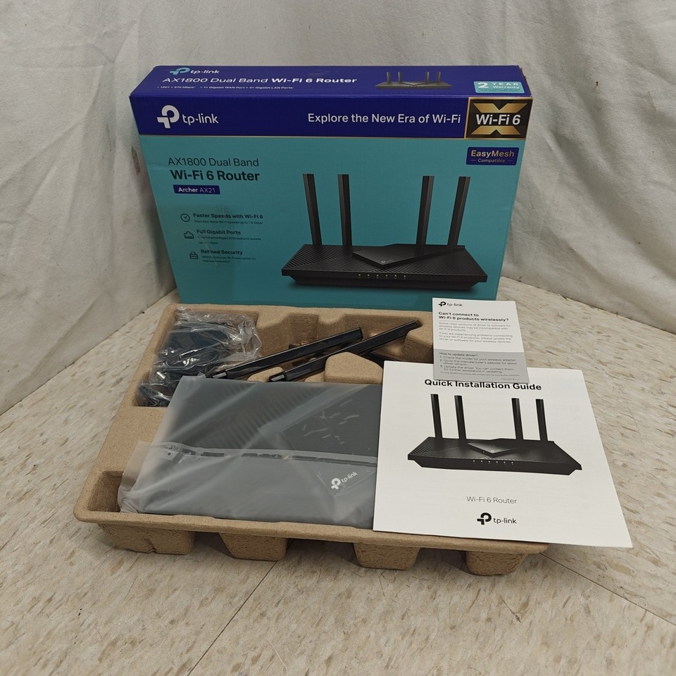 TP-Link AX1800 WiFi 6 Router (Archer AX21) – Dual Band Wireless Router ...
