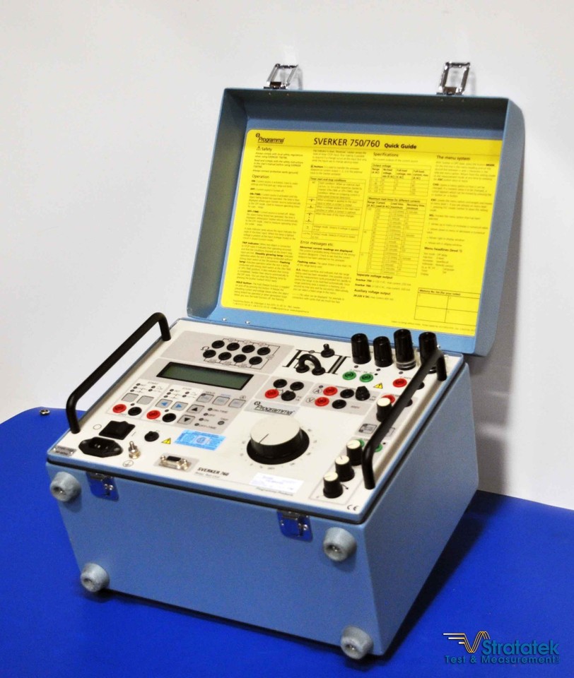 Programma SVERKER 760 Relay Test Set NIST Calibrated Megger Relay ...