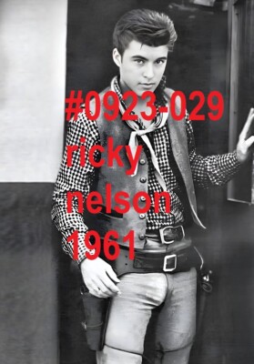 VINTAGE MALE PORTRAIT #0923-029 -'ricky nelson 1961' -free shipping usa ...