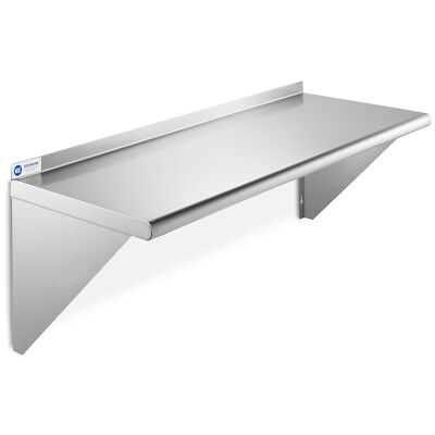NSF Stainless Steel 18" x 48" Commercial Kitchen Wall Shelf Restaurant ...