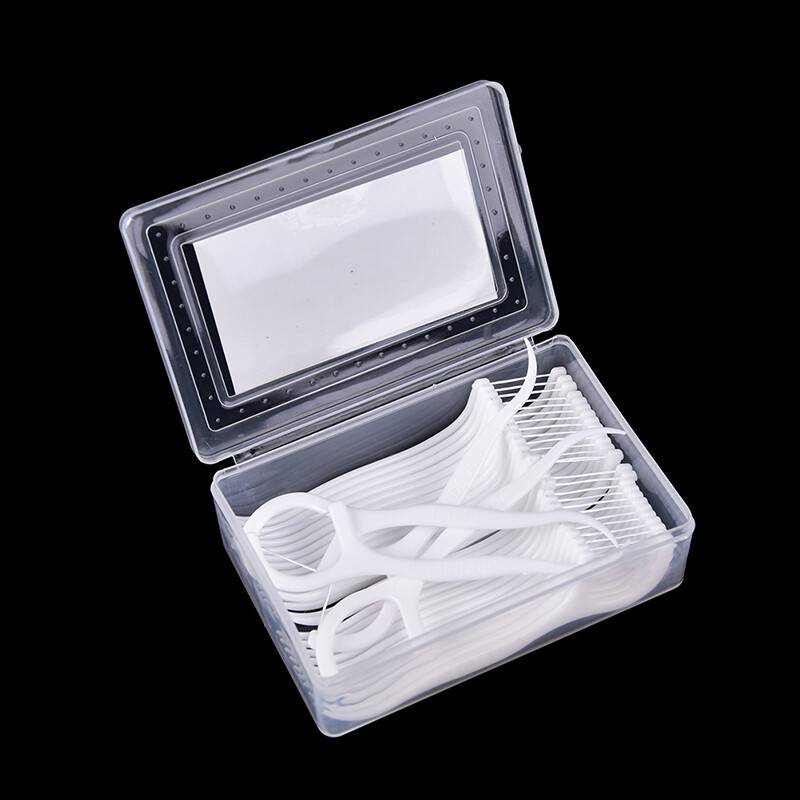 30Pcs/Box Sticks Health Tooth Clean Picks Dental Floss Flosser Tooth ...