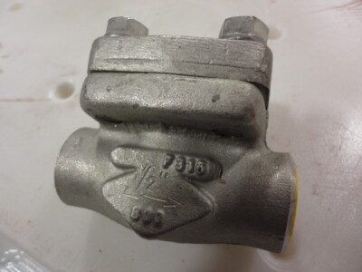 Piston Check Valve 1/2" 800 Socket Weld WARREN Fig. 804 316 Stainless ...