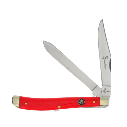 Queen pocket knife Slim Trapper Red Handles QN30 | eBay