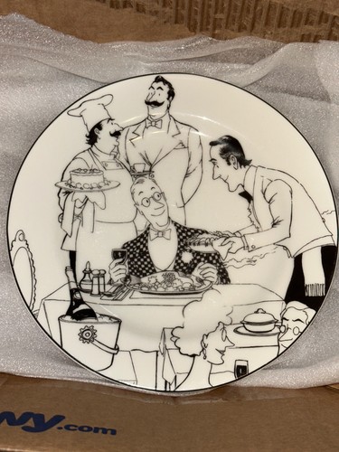 Epoch Le Restaurant E120 Salad Plate Black & White French Bistro Cafe ...