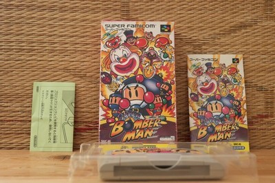 Super Bomberman Bomber Man 1 w/box manual Nintendo Super Famicom SFC VG ...