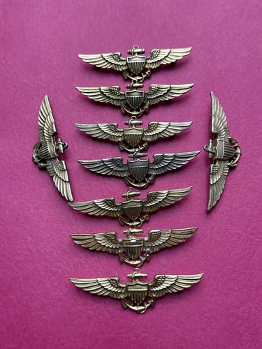 WWll US Navy Marine Corps USMC Pilot Wings Naval Aviator WW2 Bar Pin ...