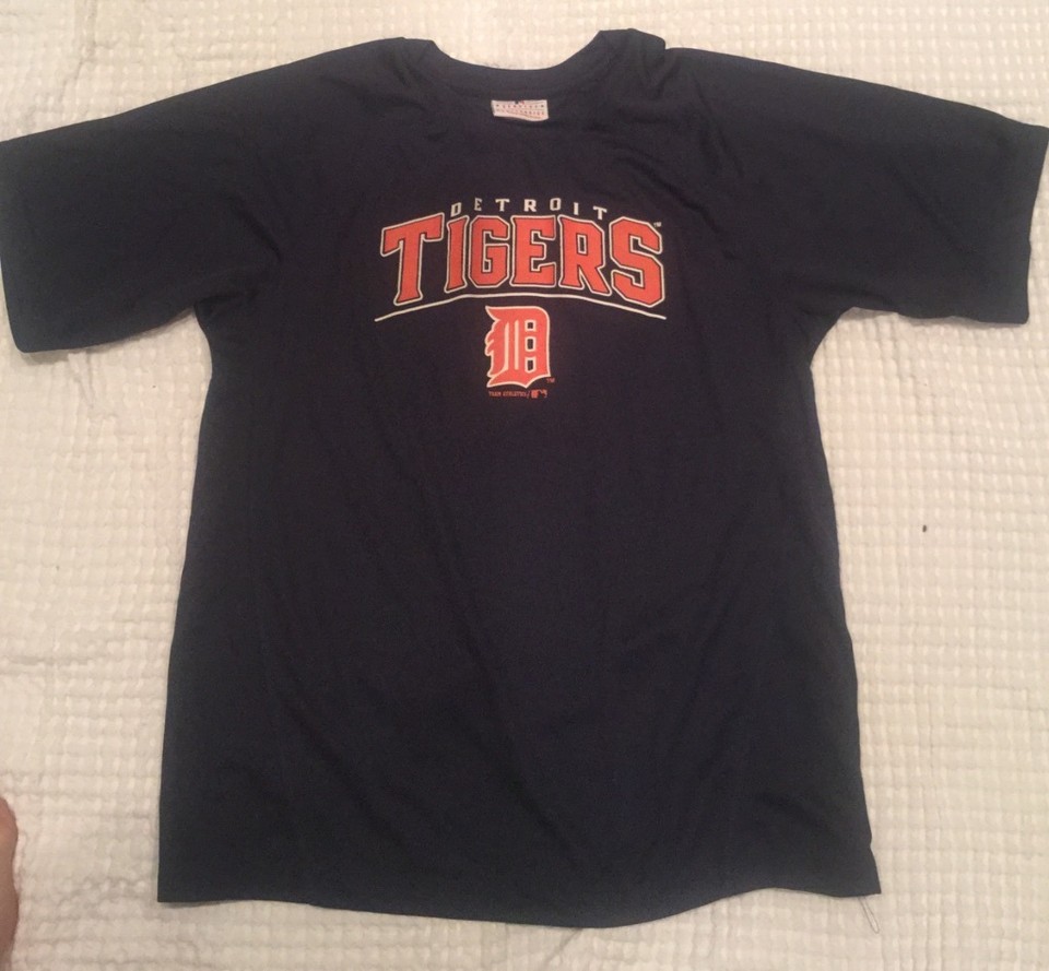 Detroit Tigers Shirt MLB Youth Boys 16/18 XL Merchandise team Navy C1 ...