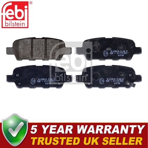 Febi Rear Brake Pads Set Fits Nissan Qashqai 2007-2014 X-Trail 2007 ...