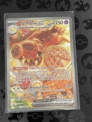 NM Pokemon Stellar Crown Dachsbun EX Special Illustration Rare SIR ...