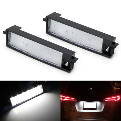 OE-Fit 3W Full White LED License Plate Light Kit For 2006-12 Toyota ...