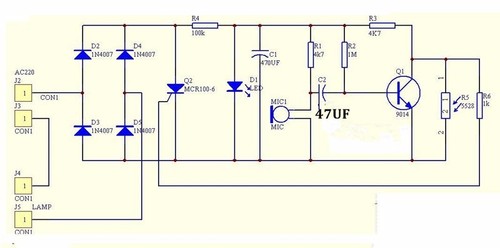 220v Bulb Sound Activated Auto Delay Switch Trousse Light Control LED ...