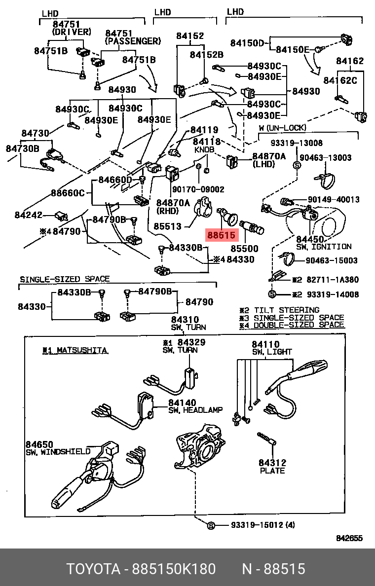 Genuine OE Valve Expansion No 885150K180 for Toyota 88515-0K180 | eBay