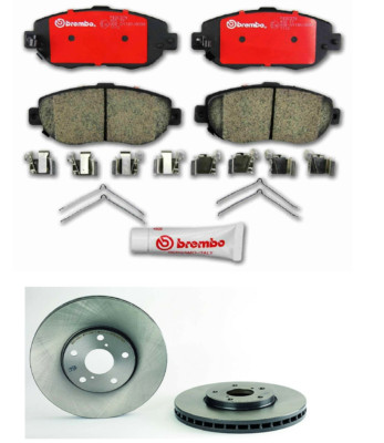 2x brembo FRONT Brake Disc Rotor Pad Kit for Lexus GS300 GS400 GS430 ...