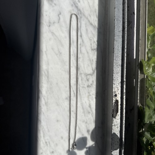 David Yurman Round Box Chain Necklace 2.7mm .925 Sterling Silver 22 ...