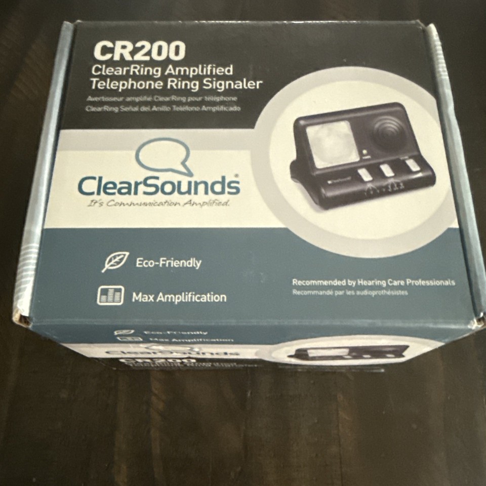 ClearSounds ClearRing Amplified Telephone Ring Signaler CR200 Brand New ...