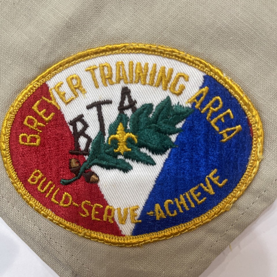 BSA BREYER TRAINING AREA PATCH ON ORIGINAL NECKERCHIEF MINT!! | eBay