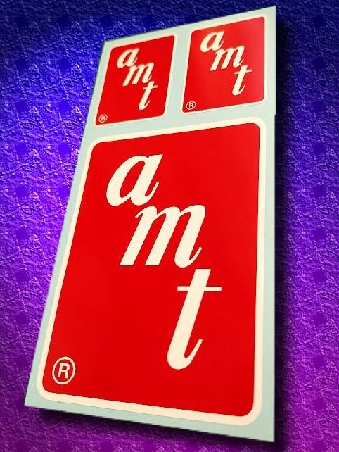 AMT • Sticker 3-pack • Aluminum Model Toys • Model & Promo Mfr • Logo ...