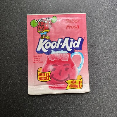 Extremely Rare Kool Aid Packet Mexico Vintage Strawberry Flavor | eBay