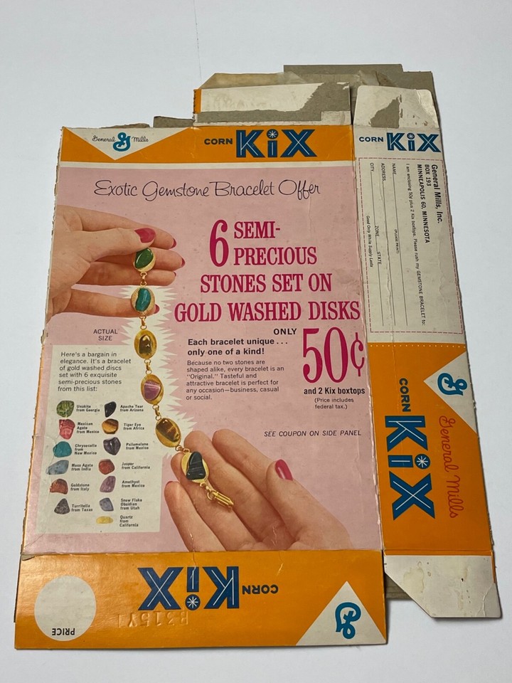 1960's KIX cereal box w Corn & Bedtime Kid General Mills | eBay