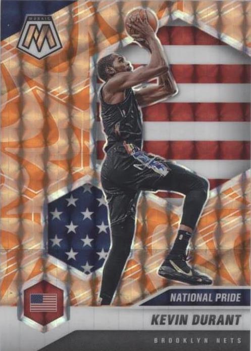 2020-21 Panini Mosaic - National Pride Kevin Durant #248 Reactive ...