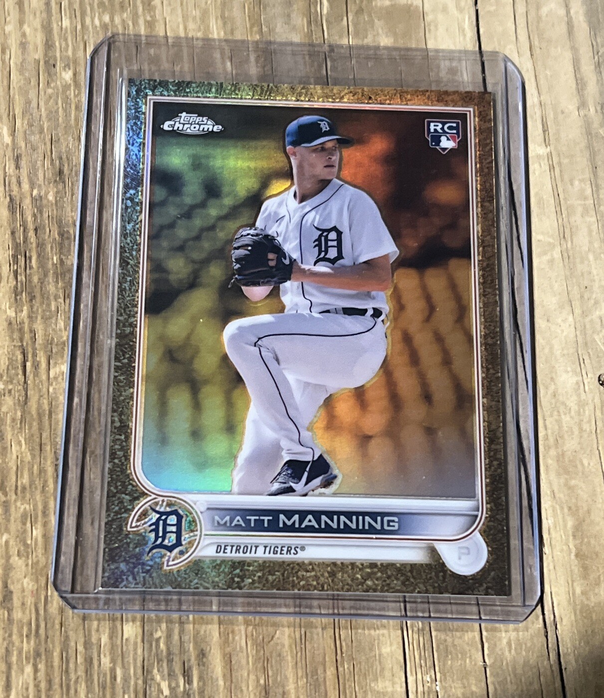 Matt Manning 2022 Topps Chrome Gilded Gold Etch Refractor # 06/99 ...