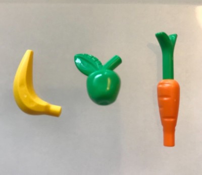 LEGO Banana Apple Carrot Fruit and Vegetable for Mini Figure / Set of 3 ...