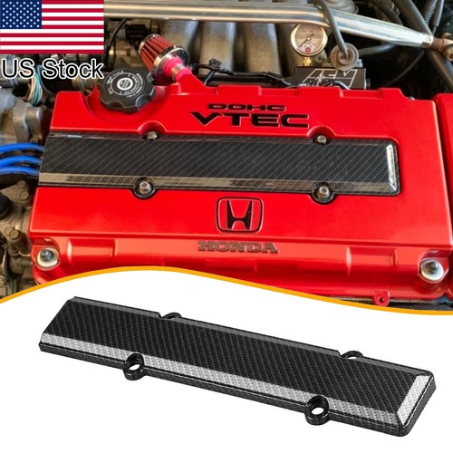 For Honda Civic B16 B18 1PC JDM Carbon Fiber Pattern Engine Valve Cover ...