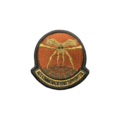 USAF ACC Communications Support Sq. OCP Spice Brown W/ Hook fastener ...