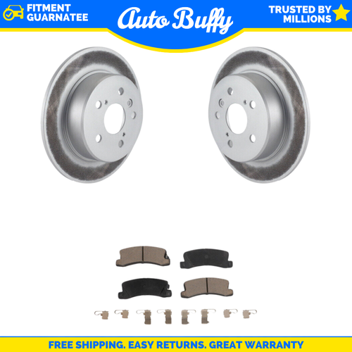 [Rear] Coated Disc Brake Rotor And Ceramic Pad Kit For 1999-2003 Lexus ...