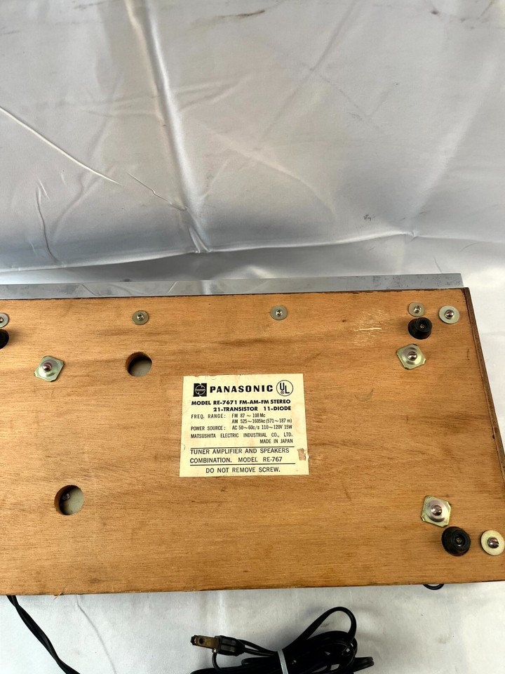 Panasonic RE-7671 FET AM/FM Stereo Receiver 21-Transistor| POWERS ON ...