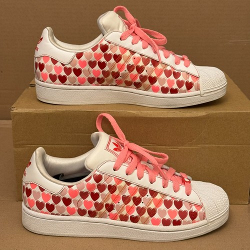 Adidas Women’s Heart Valentine Shoes Size 9 – Pink/Red Leather | eBay