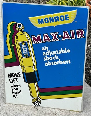VINTAGE 1970's MONROE MAX-AIR Sign Adjustable Air SHOCK ABSORBERS ...