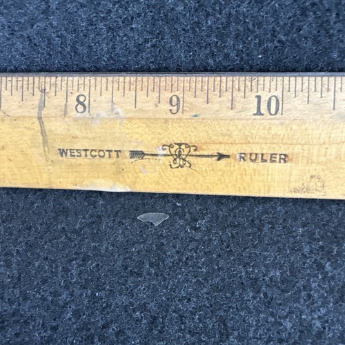 Vintage WESTCOTT Wood Ruler 18" with Metal Edge | eBay