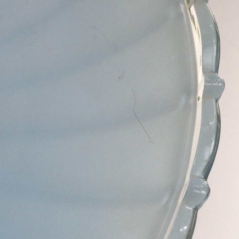 Vintage Art Deco Pale Blue Glass Ceiling Light Shade | eBay