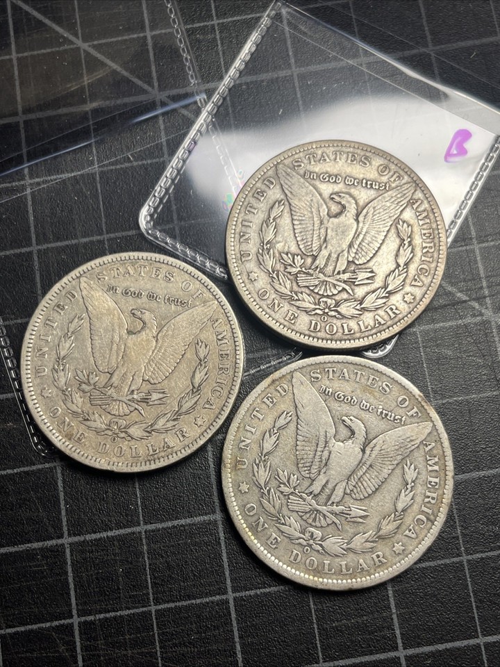 3x USA Silver Morgan Dollar 1891 O | eBay