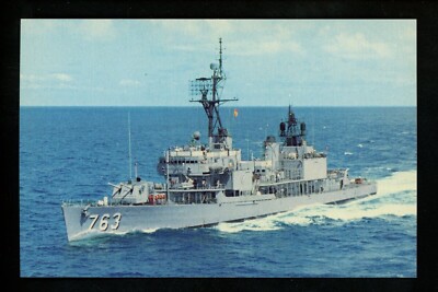 Military Ship chrome postcard USN Navy USS William C. Lawe destroyer | eBay