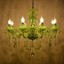 LED Crystal Green Chandelier Living Room Ceiling Light Fixture Pendant ...