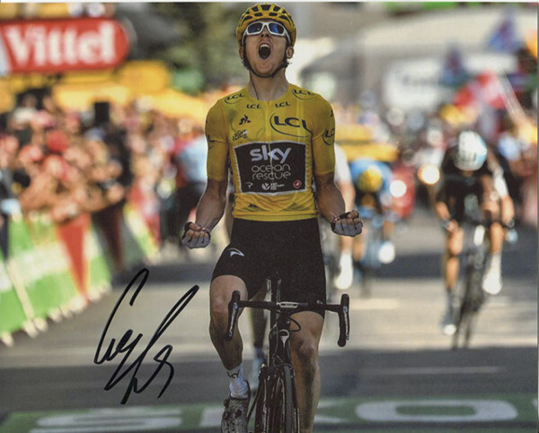GERAINT THOMAS SIGNED CYCLING 8X10 PHOTO TEAM SKY C | eBay