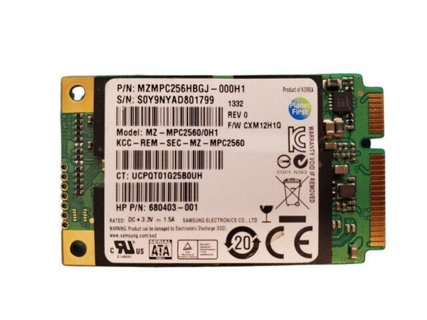 Samsung PM830 Series 256GB MLC SATA 6Gbps mSATA (MZ-MPC2560/0H1 ...