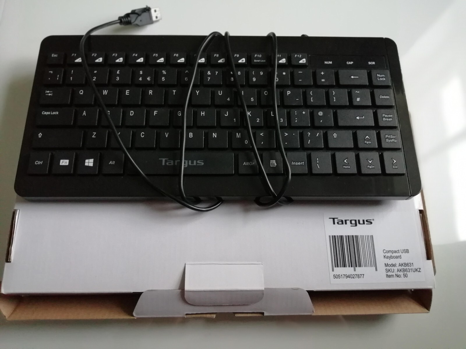 Targus Compact USB Wired Multimedia Keyboard Akb631 Black for sale ...