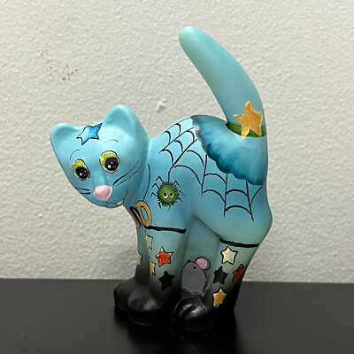 Fenton Jadeite Glass Boo Halloween Scaredy Cat Spider Mouse Figurine LE ...