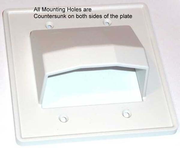 Arlington CE2-WH Reversible Bulk Wire Wall Plate - 2 Gang - White for ...