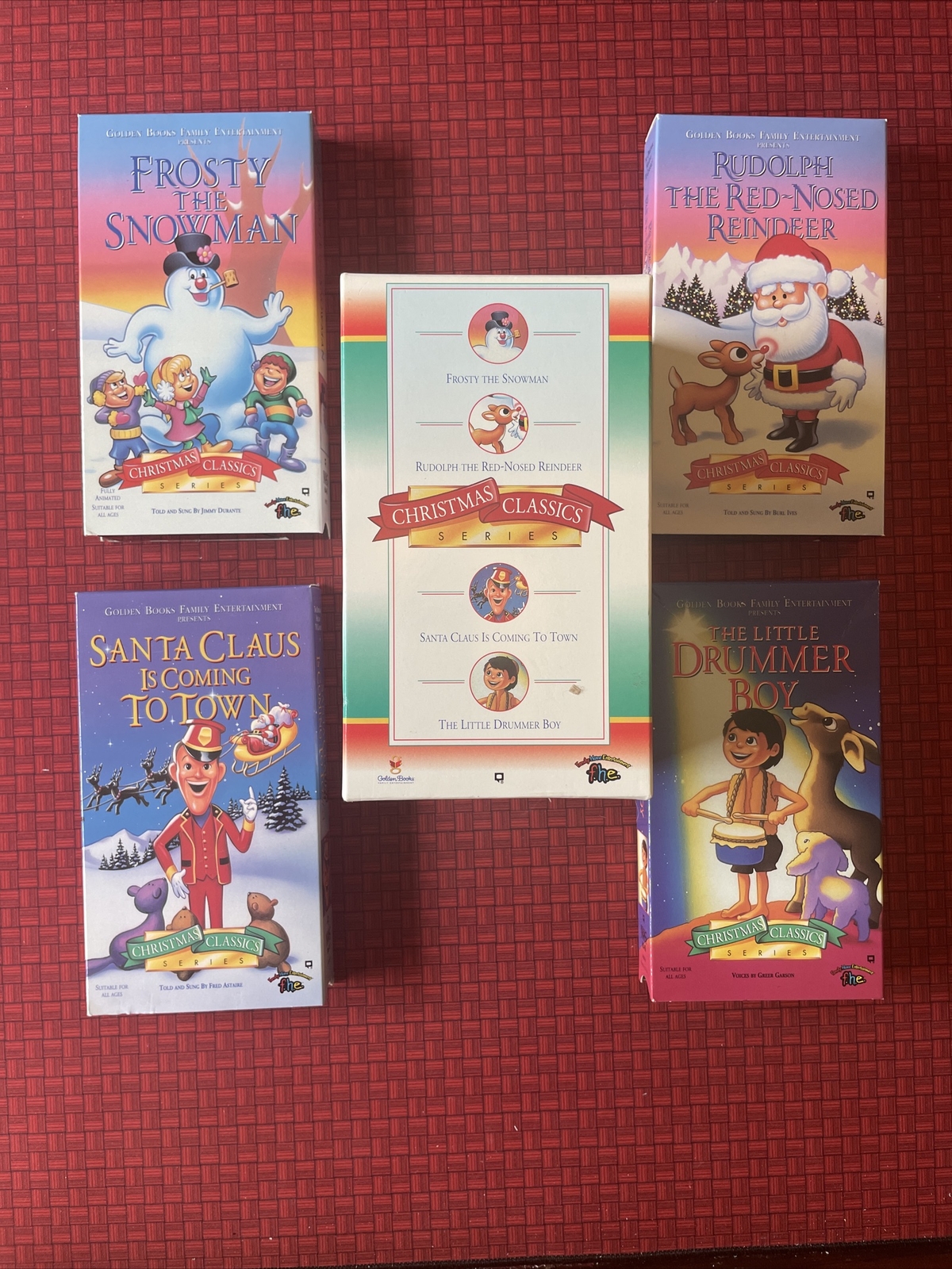 Christmas Classics Series VHS Tape Set: Frosty Santa Claus Rudolph (Lot ...
