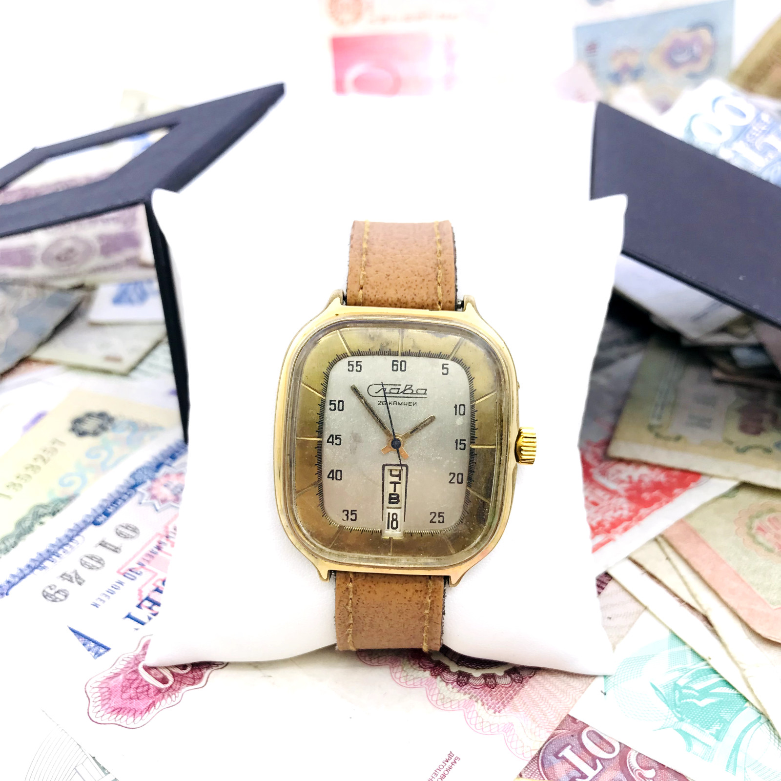 🔥 Rare Slava Refrigerator USSR Soviet Wristwatch Wri… - Gem