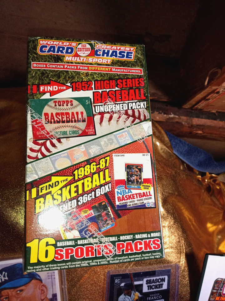 1952 topps unopened box possible pack chase,tri 🎁,bonus Babe Ruth ...