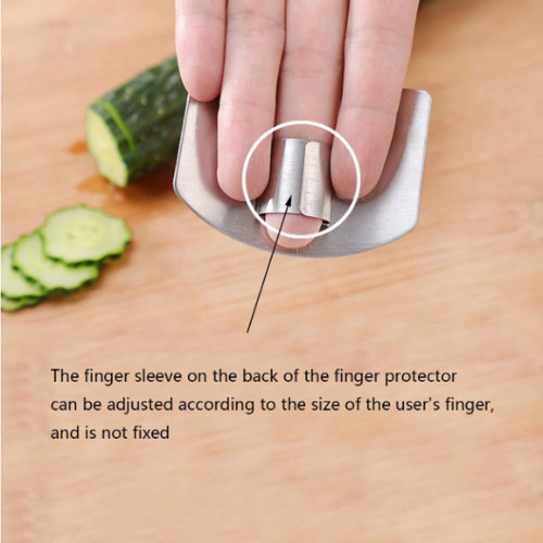 Kitchen Finger Protector Safe Stainless Steel Guard Slice Knife Hand ...