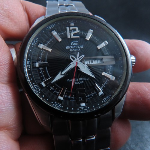 All Steel EF-131 Casio Edifice Daydate WR 100M Quartz Men Watch | eBay